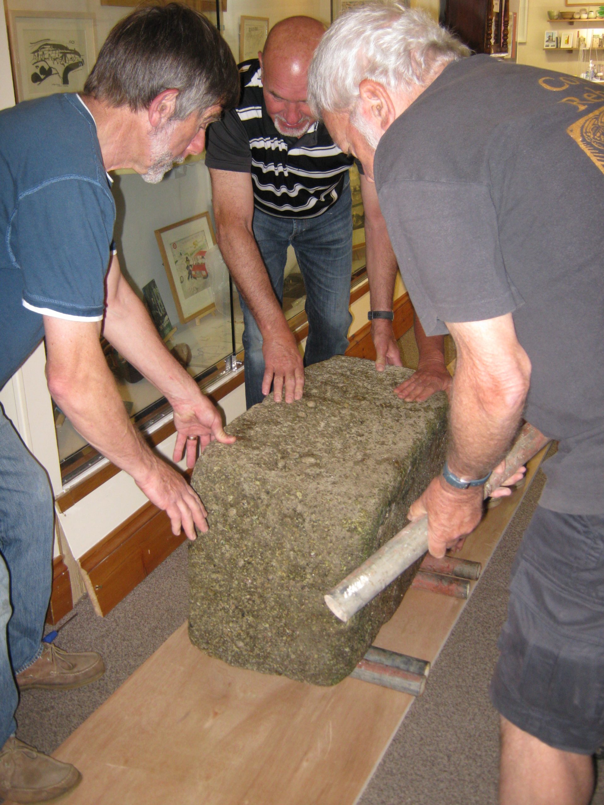 Roger Radcliffe, Clive Benney and Peter Thomas shown guiding the ...